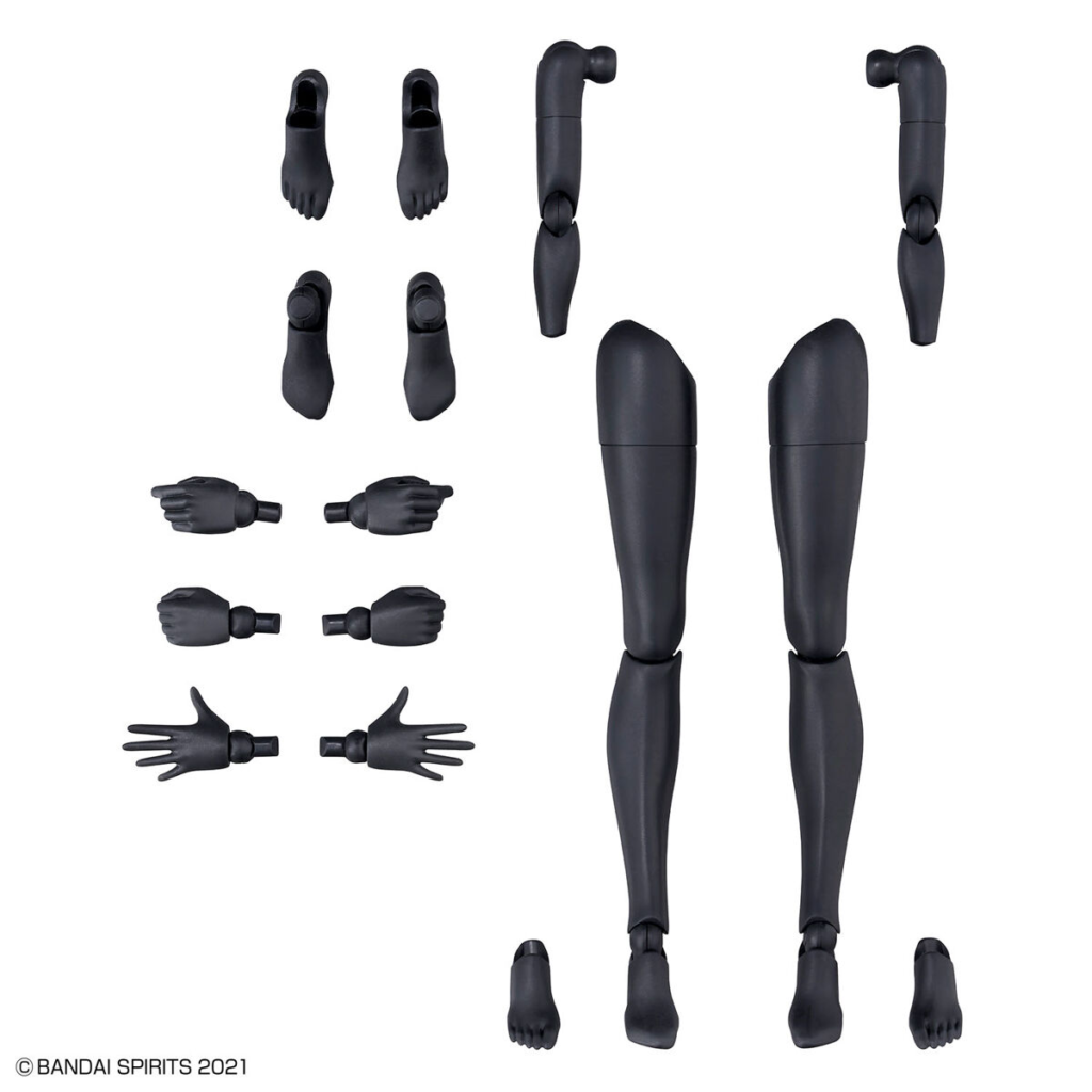 30MS Option Body Parts Arm & Leg Parts (White/Black) - NZ Gundam Store