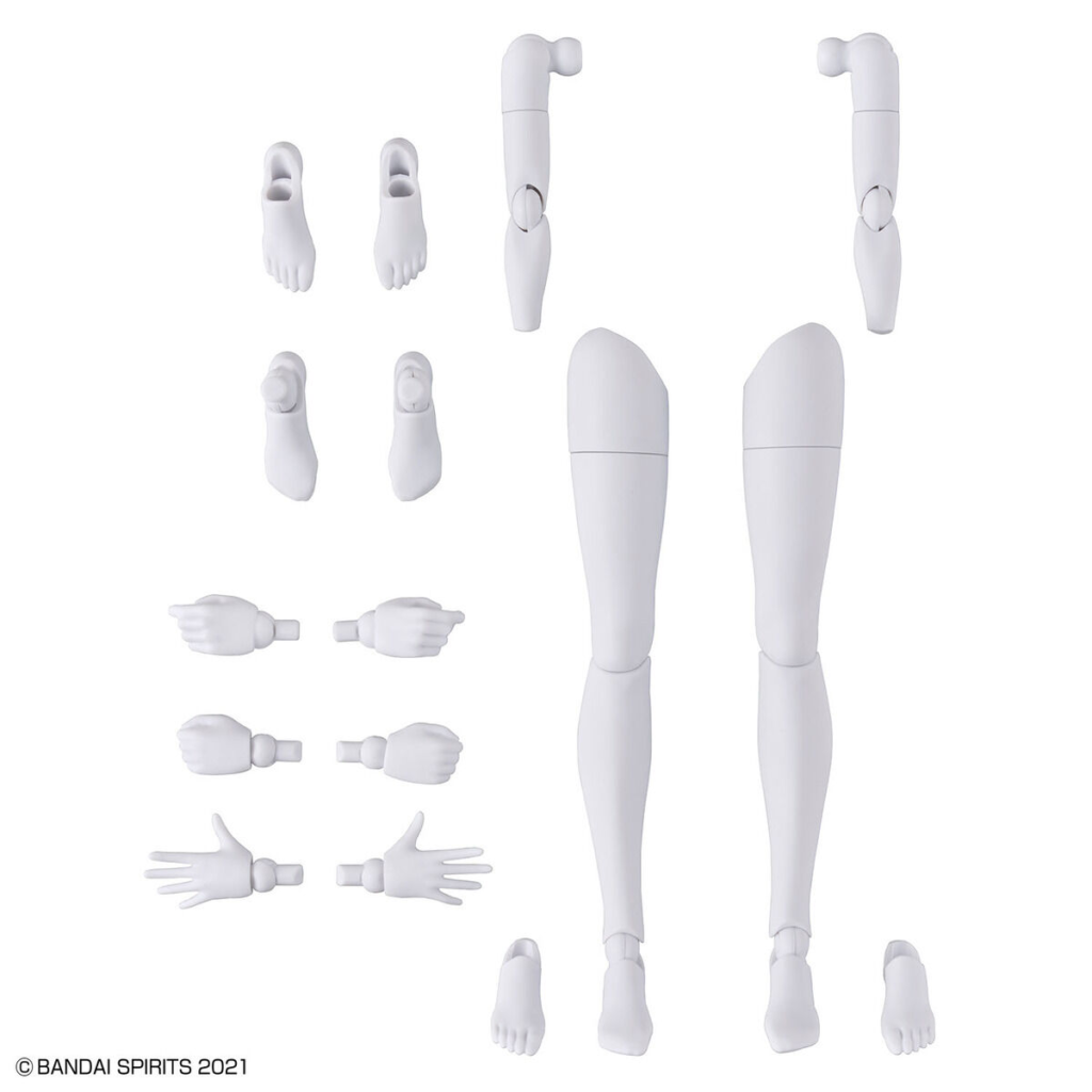 30MS Option Body Parts Arm & Leg Parts (White/Black) - NZ Gundam Store